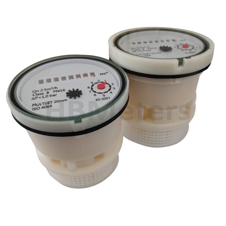 Plastic water meter parts mechanism - water meter